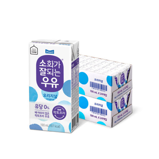 [네이버쇼핑] 소화가 잘되는 우유(락토프리) 오리지널 멸균 190ml 48팩 / 16,900원 - 핫딜/무료 - 꾸르